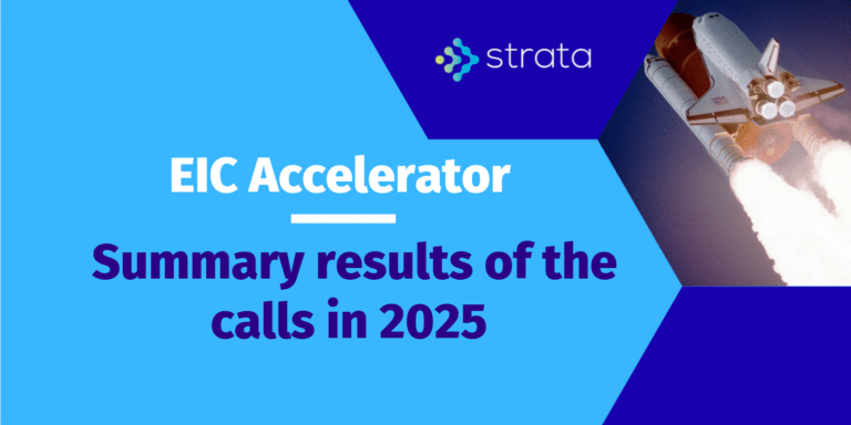 EIC Accelerator: Summary Results of the 2025 Calls - STRATA
