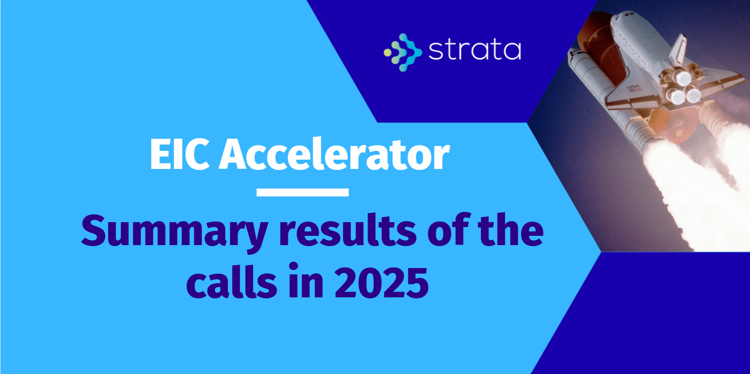 EIC Accelerator: Summary Results of the 2025 Calls - STRATA